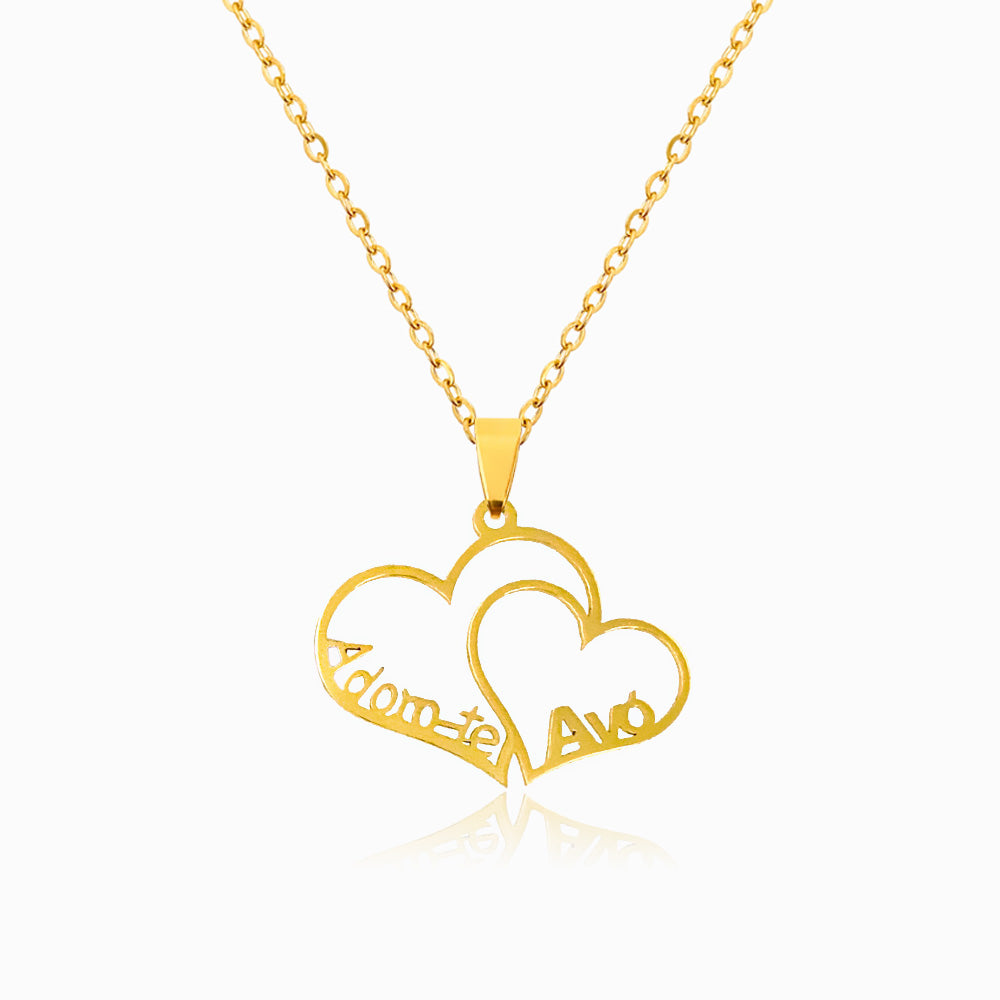 Colar Adoro-te Avó CL1266 - Aço Inox – ellabiju