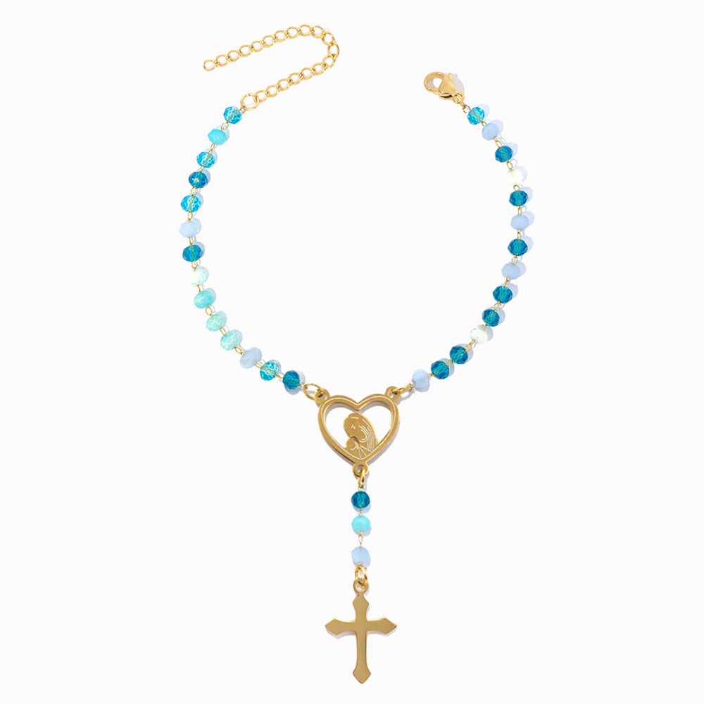 Pulseira Rosário SL2357 - Aço Inox – ellabiju