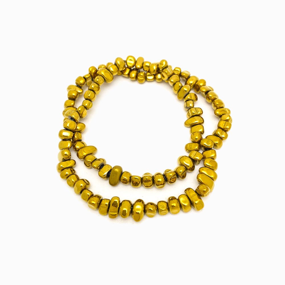 Fiada Contas de Hematita Cascalho 8x5mm – ellabiju